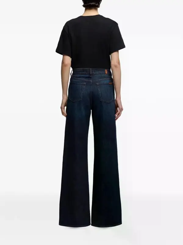 7 For All Mankind Wide-leg Jeans - Blue