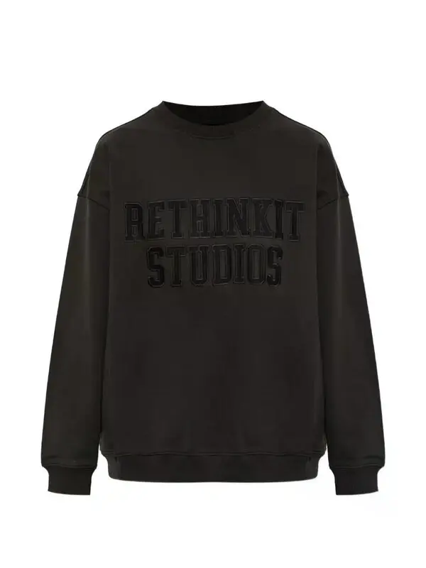 RETHINKIT STUDIOS Logo-embroidered Sweatshirt - Black