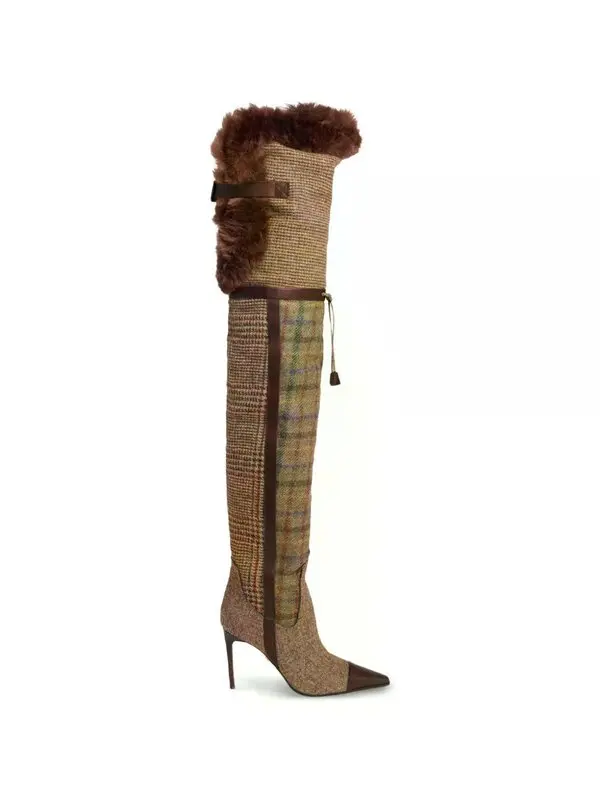 Dsquared2 Classic Check Heeled Boots