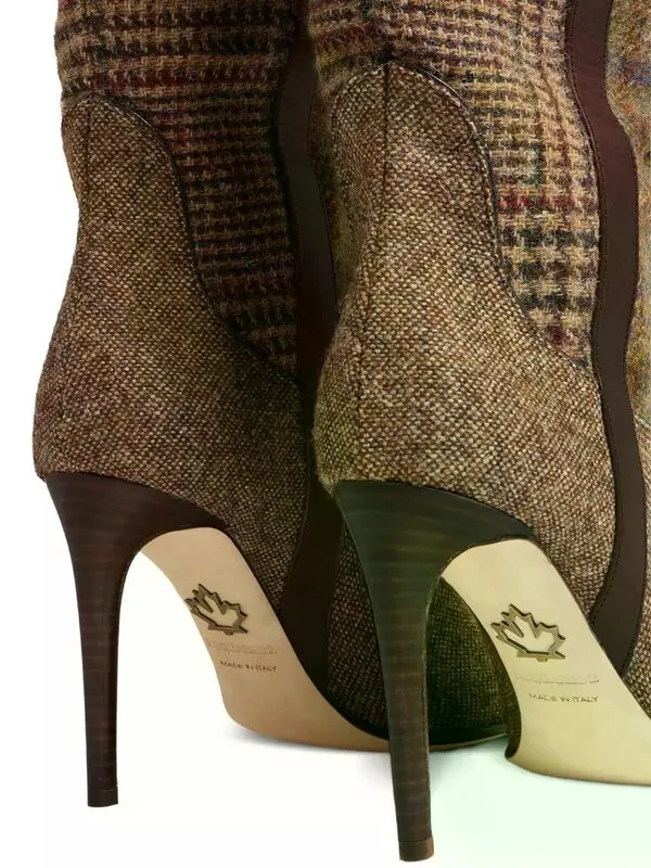 Dsquared2 Classic Check Heeled Boots