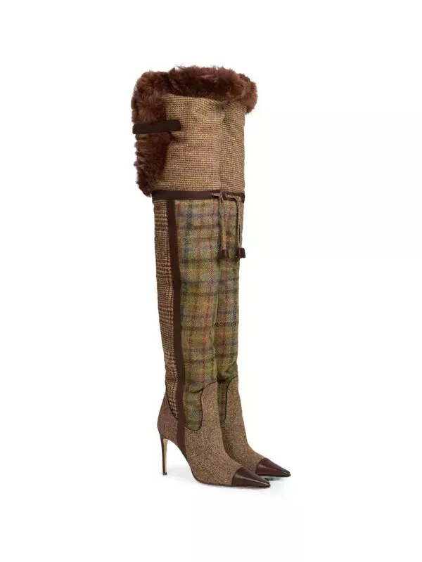 Dsquared2 Classic Check Heeled Boots