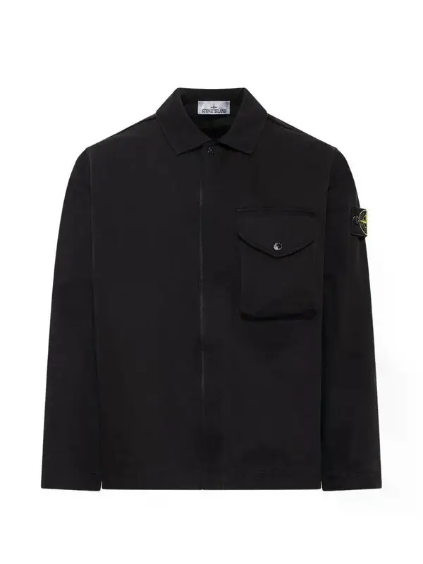Stone Island Patch-pocket Compass-badge Shirt