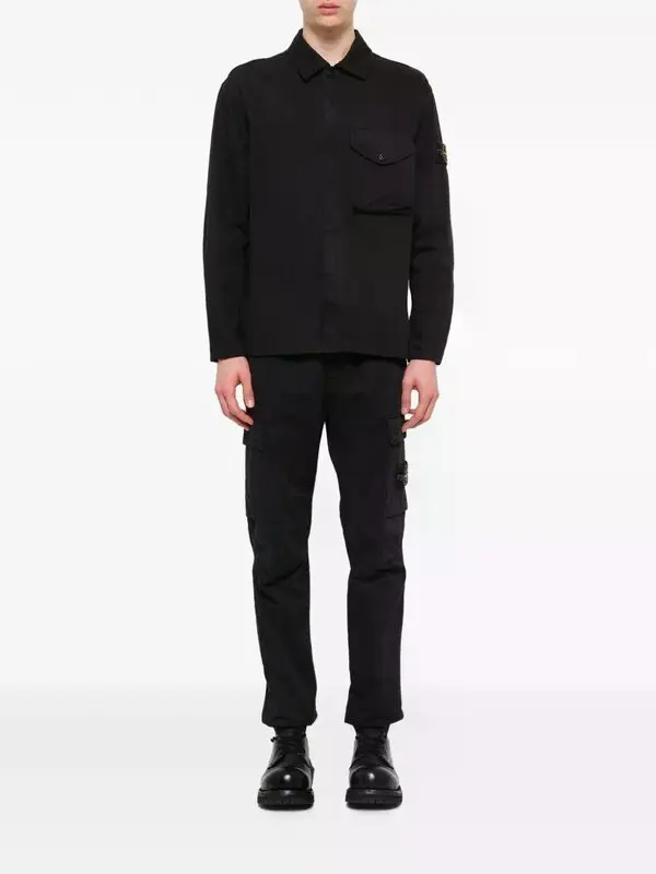 Stone Island Patch-pocket Compass-badge Shirt