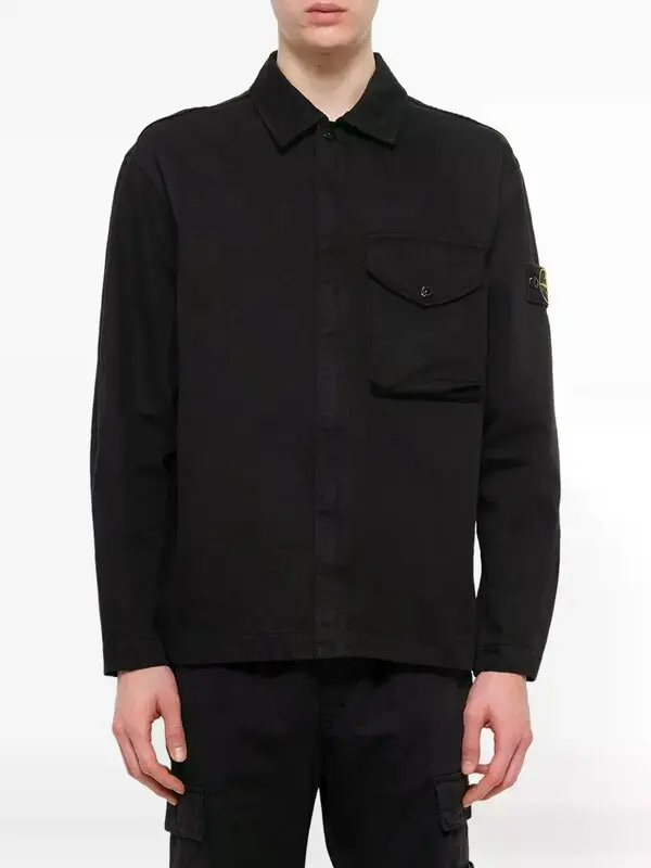 Stone Island Patch-pocket Compass-badge Shirt