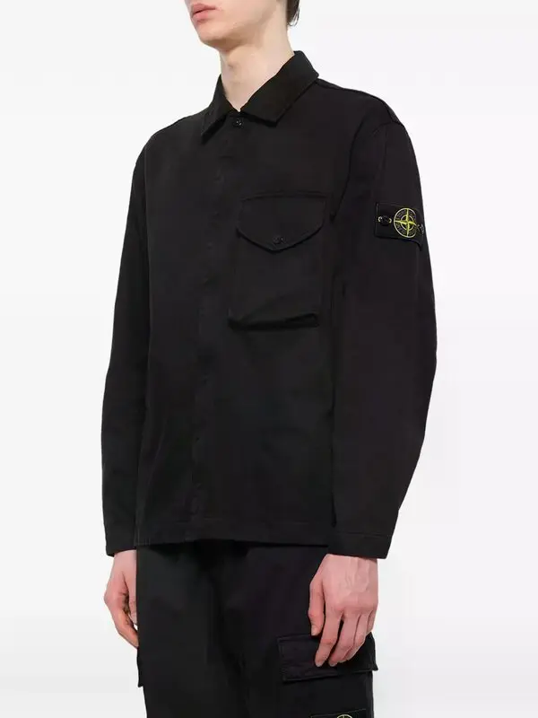 Stone Island Patch-pocket Compass-badge Shirt