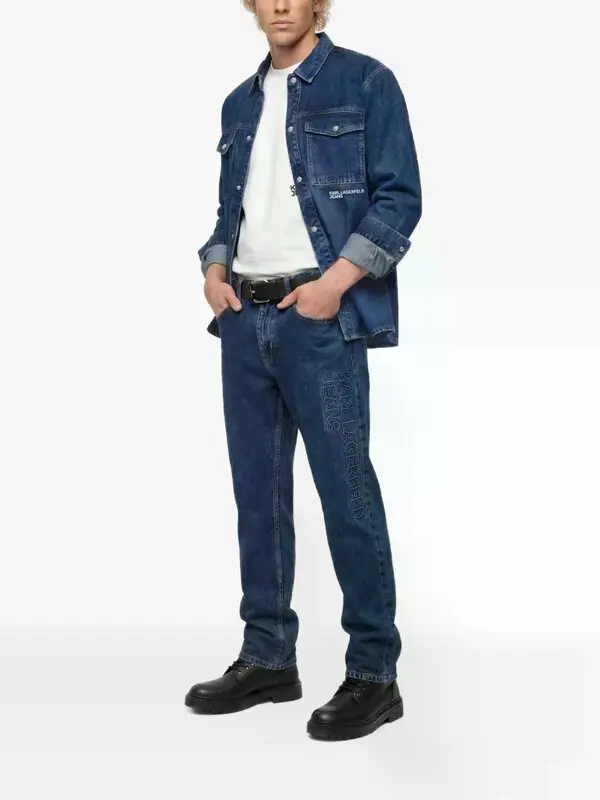 Karl Lagerfeld Straight Logo Jeans