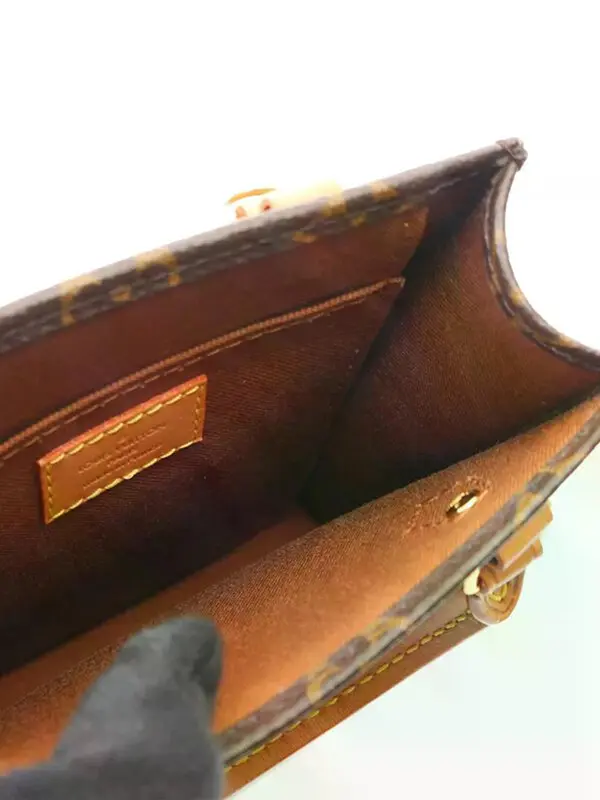 LOUIS VUITTON 2020 Monogram Petit Sac Plat Satchel