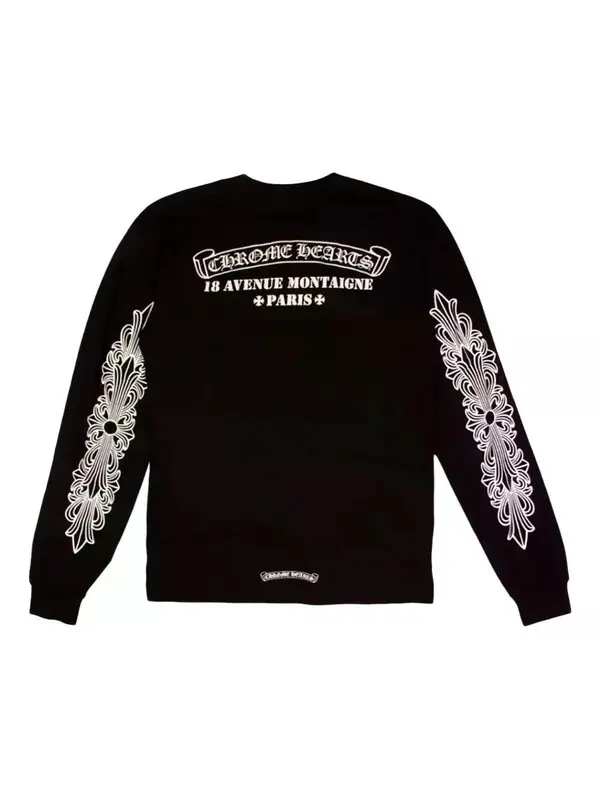 Chrome Hearts Paris Exclusive Long-sleeve T-shirt - Black
