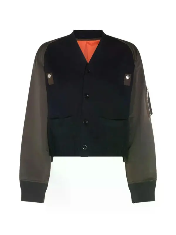 Sacai Panelled Cardigan