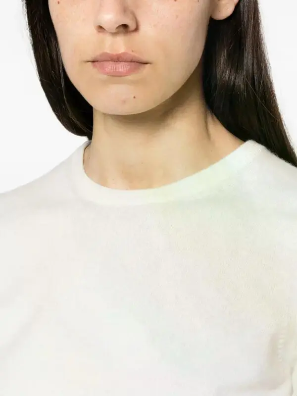 Eric Bompard Cashmere Short-sleeve Crew-neck Top