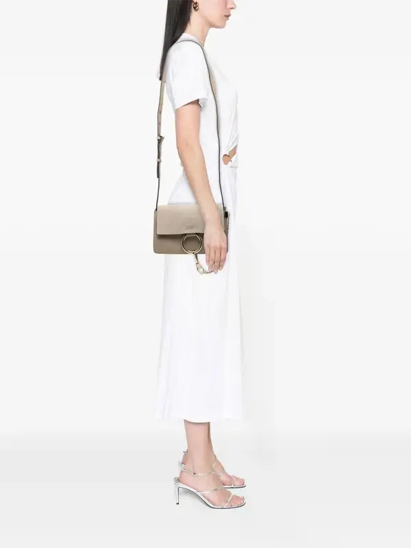 Chloé 2016 Small Suede And Calfskin Faye Crossbody Bag - Brown
