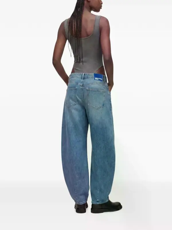 Karl Lagerfeld Mid-rise Barrel Seamed Jeans