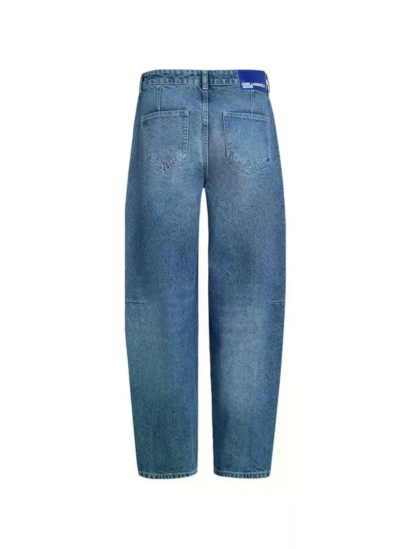 Karl Lagerfeld Mid-rise Barrel Seamed Jeans