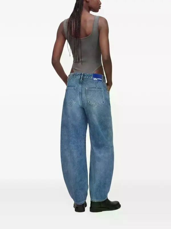 Karl Lagerfeld Mid-rise Barrel Seamed Jeans