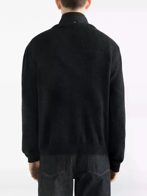 LEMAIRE Crew-neck Sweater In Alpaca Wool Blend