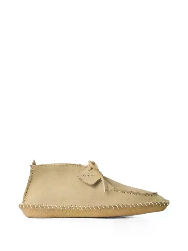 LEMAIRE Desert Moccasins In Reversed Suede Leather - Neutrals