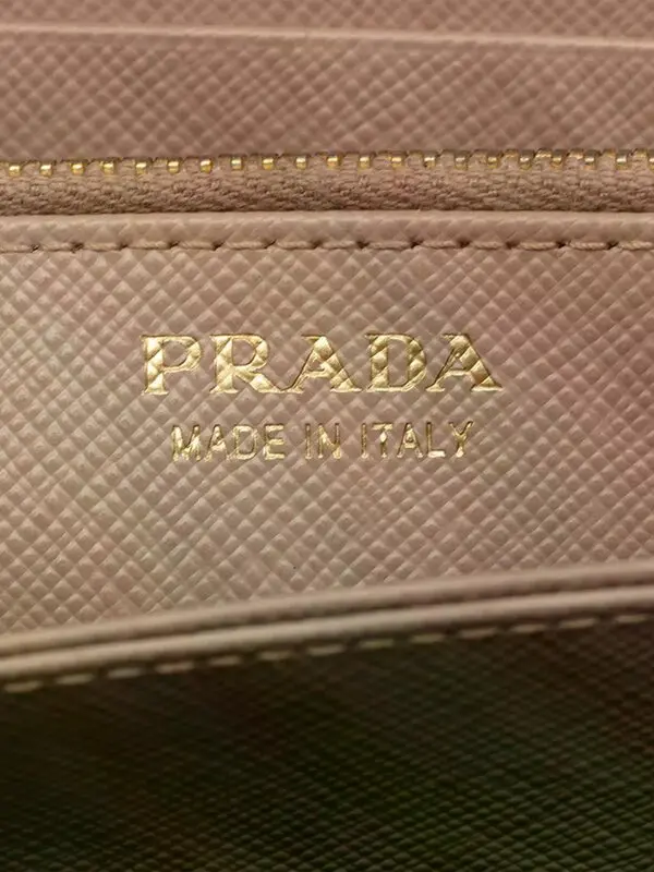 Prada 2013-2026 Saffiano Fiocco Bow Wallet Long Wallets