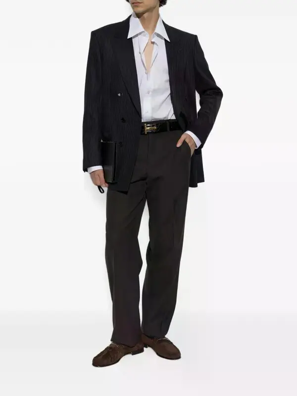 TOM FORD Double-breasted Pinstripe Blazer