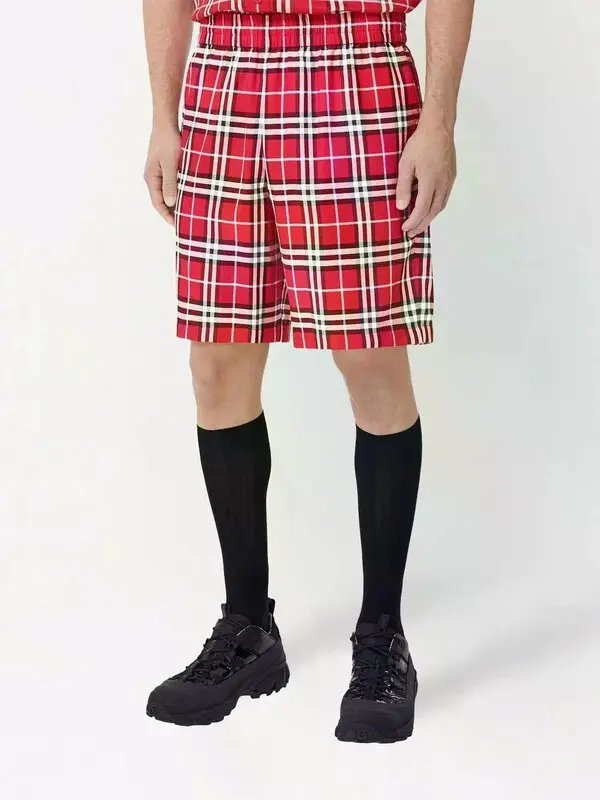Burberry Check-print Track Shorts