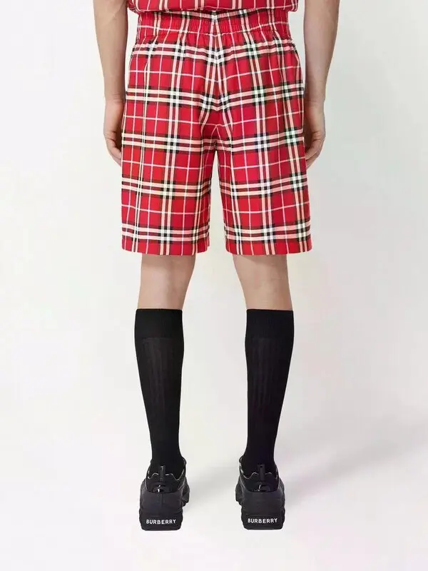 Burberry Check-print Track Shorts
