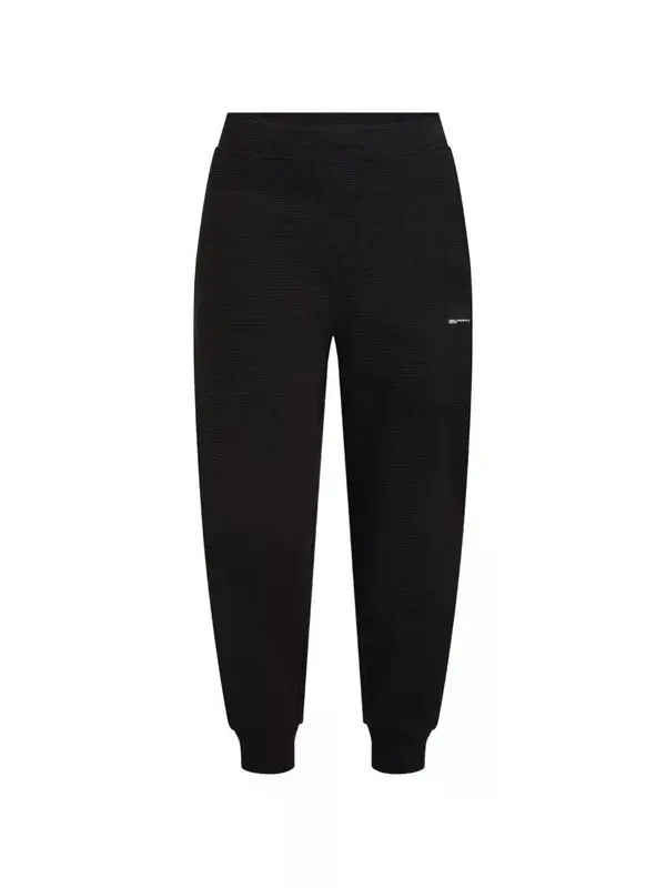 Karl Lagerfeld Waffle-knit Track Pants - Black
