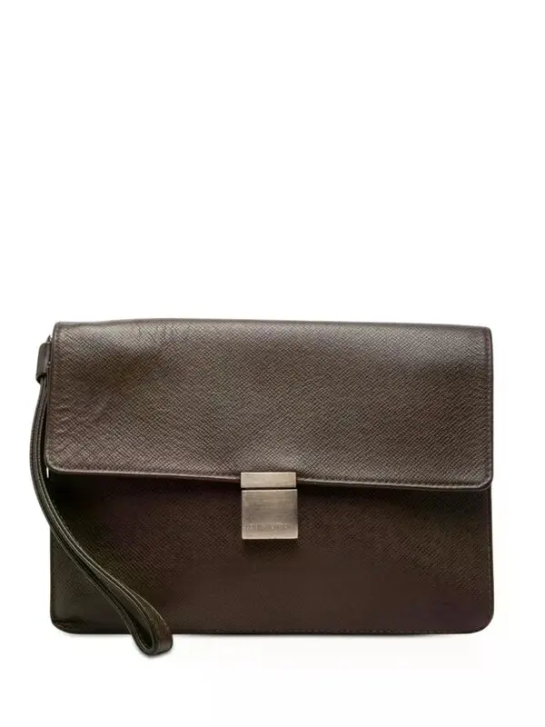 LOUIS VUITTON 2005 Taiga Selenga Clutch Bag
