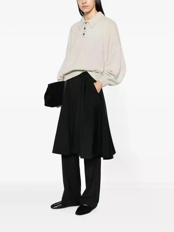 LISA YANG Etta Button-placket Sweater