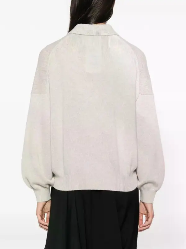 LISA YANG Etta Button-placket Sweater