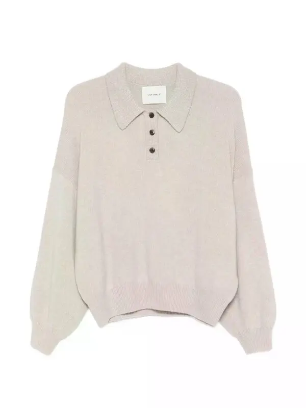 LISA YANG Etta Button-placket Sweater - Neutrals