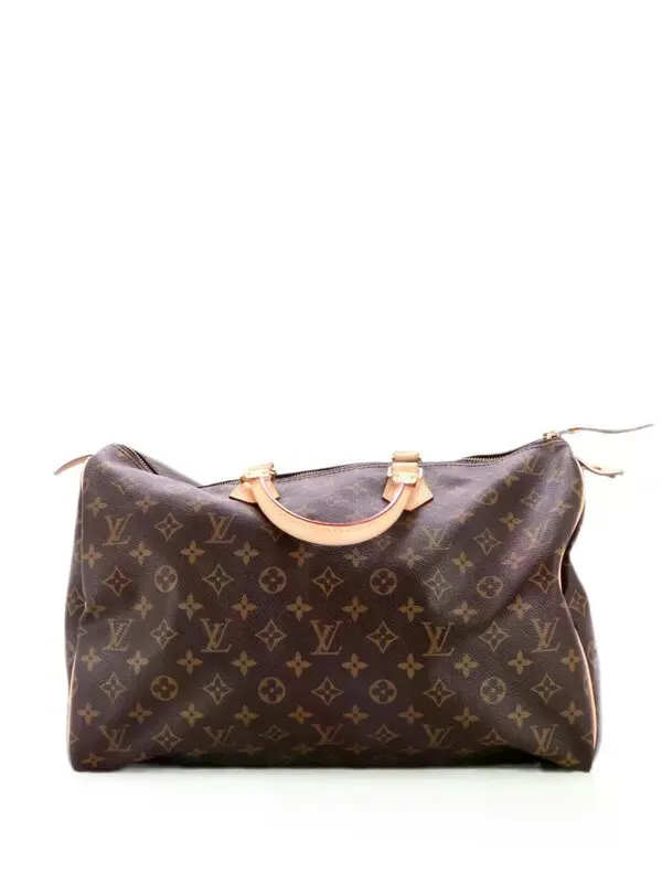 LOUIS VUITTON Speedy Handbag Monogram Canvas 40 Satchel - Brown