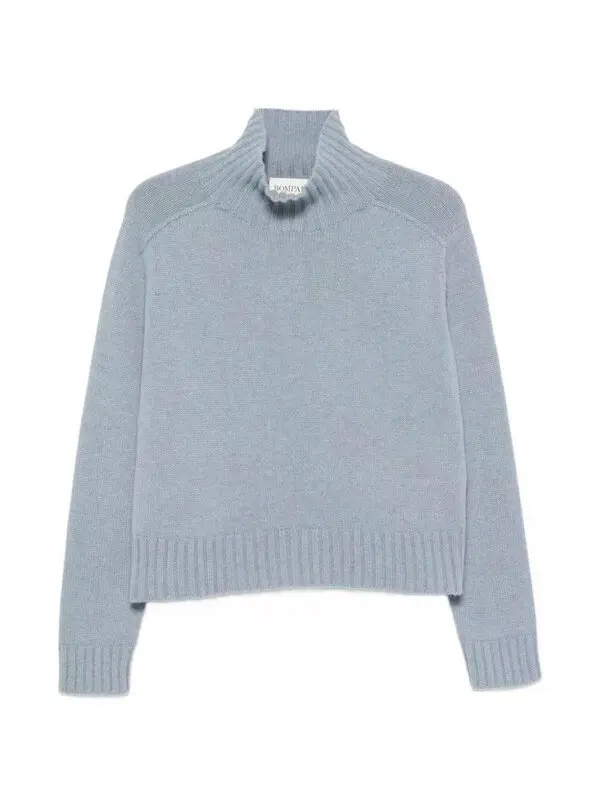 Eric Bompard Cashmere Turtleneck Jumper - Blue