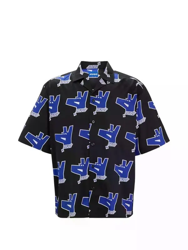 Hugo Graphic-print Short-sleeved Shirt