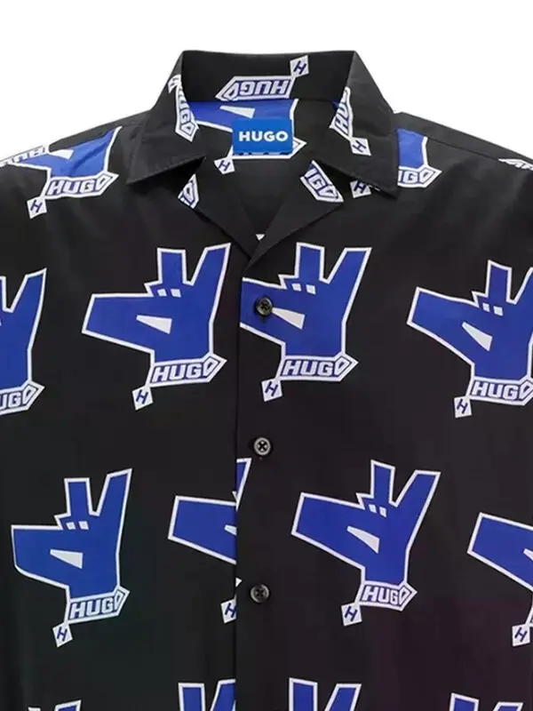 Hugo Graphic-print Short-sleeved Shirt