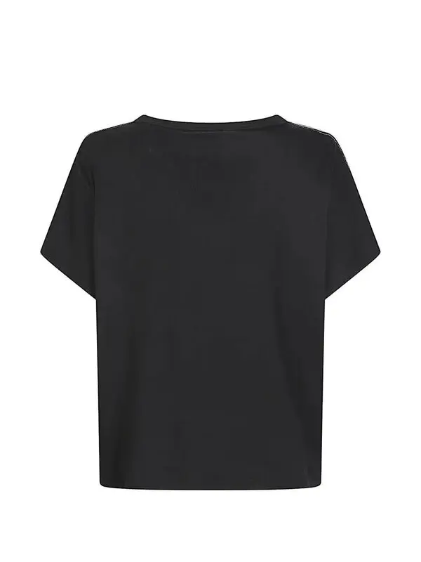 Fabiana Filippi Monili Trim T-shirt - Black