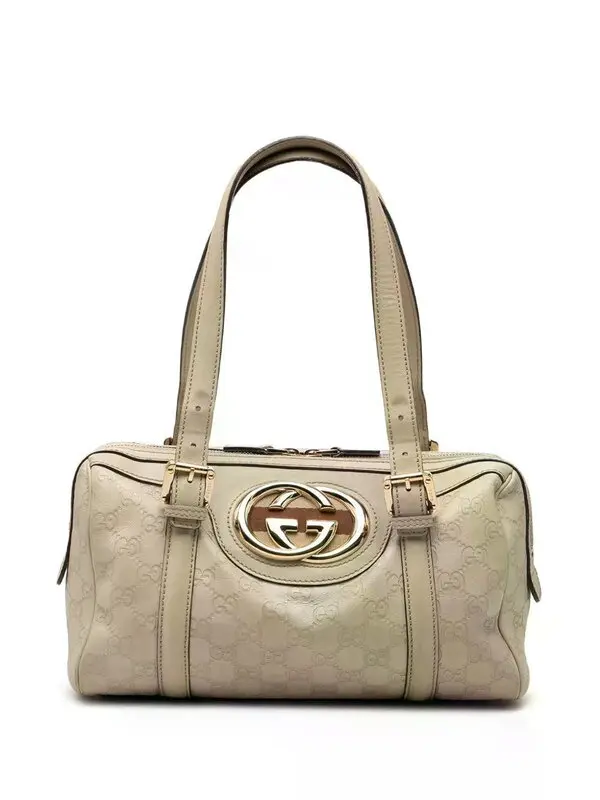 Gucci 2000-2015 Guccissima Web Britt Boston Bag