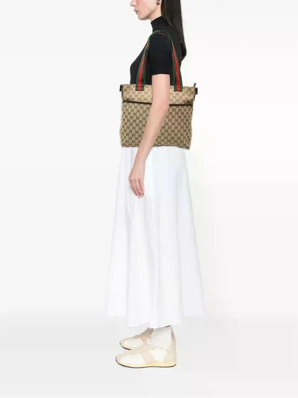 Gucci 2000-2015 Gg Canvas Web Satchel