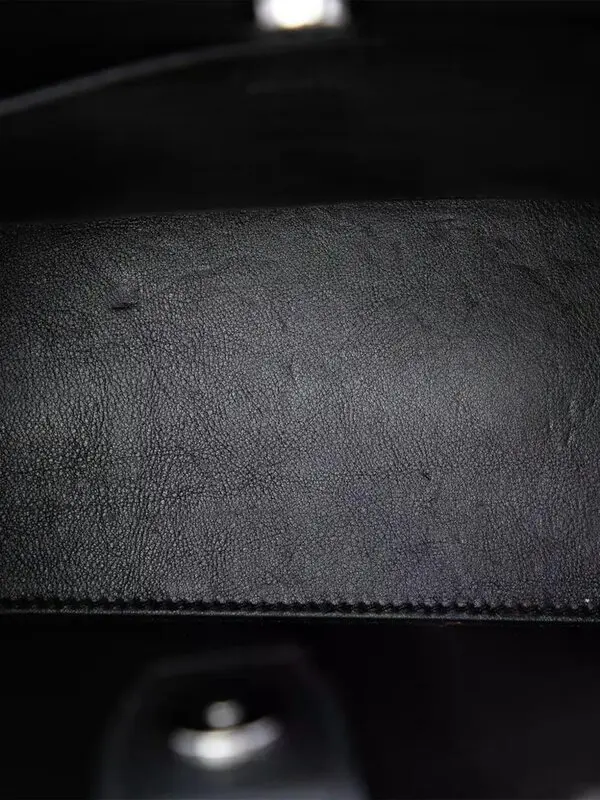 Dior Small Logo Appliqué Tote Satchel - Black