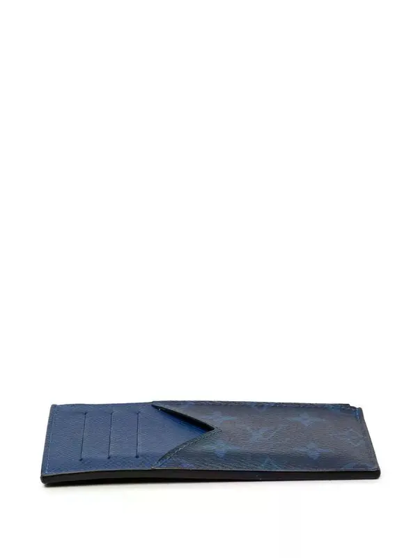 LOUIS VUITTON 2000 Monogram Taigarama Coin Card Holder