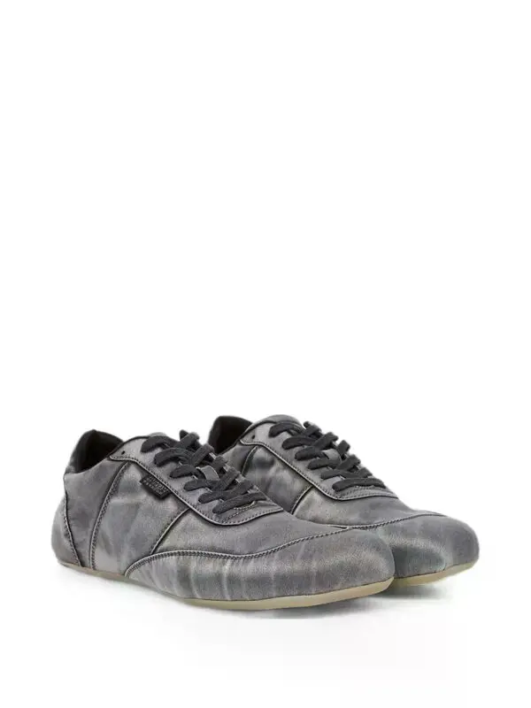 MAISON MARGIELA Faded-effect Lace-up Sneakers - Grey