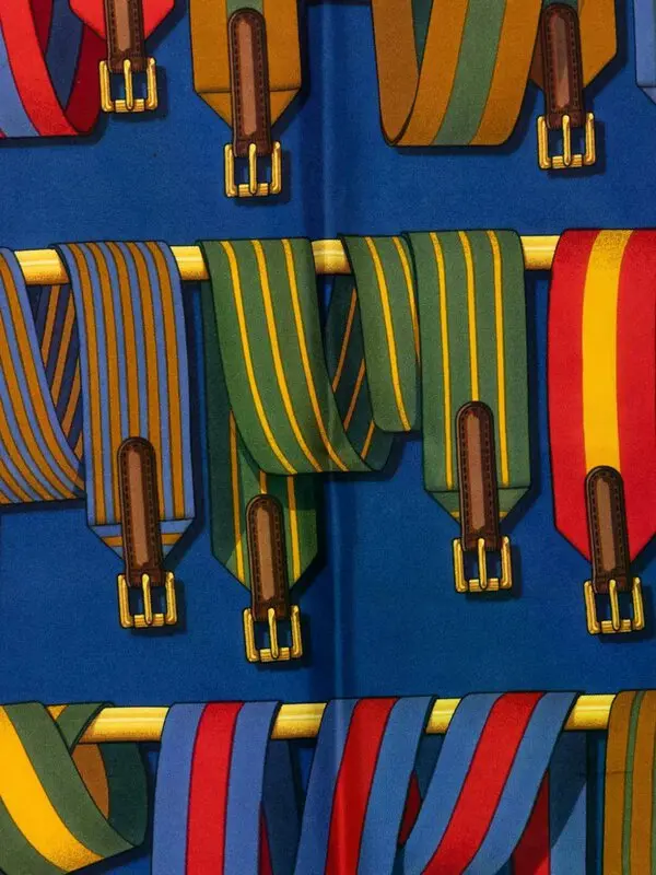 Hermès 2000-2026 Les Sangles Silk Scarf 90 Scarves
