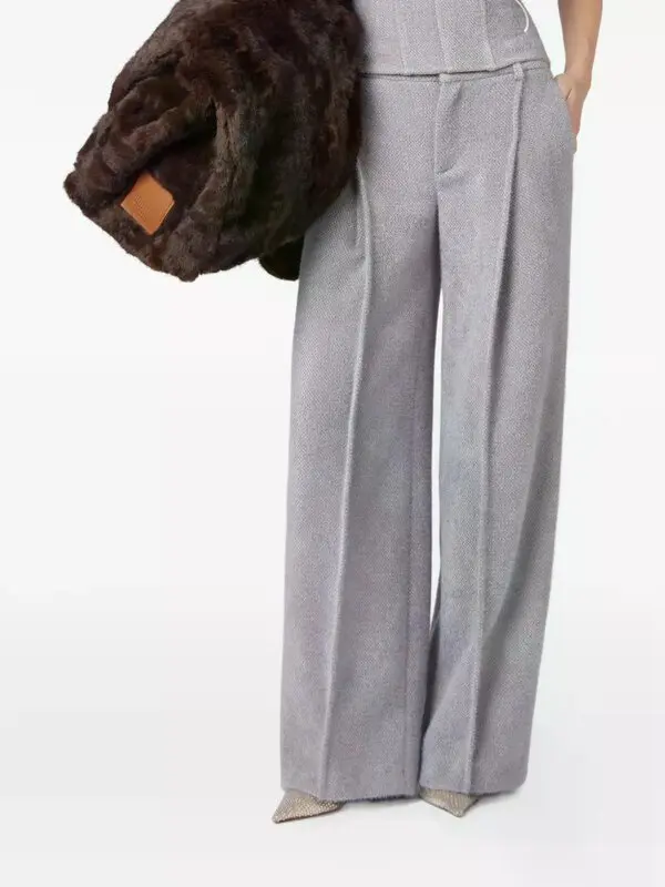 Giuseppe Di Morabito Pleated Wide-leg Trousers