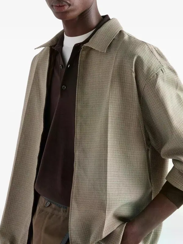 Prada Long-sleeved Superfine Wool Polo Sweater