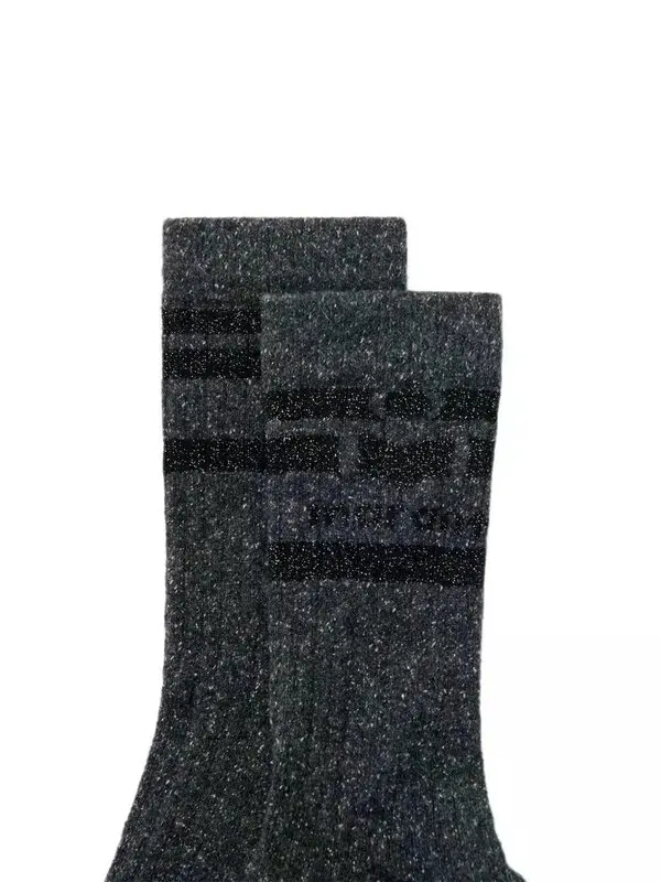 Isabel Marant Étoile Valiby Socks With Contrasting Stripes - Grey