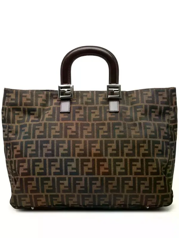 Fendi Zucca Canvas Twins Tote Bag