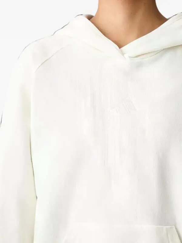 Adidas Embroidered-logo Raglan-sleeve Hoodie