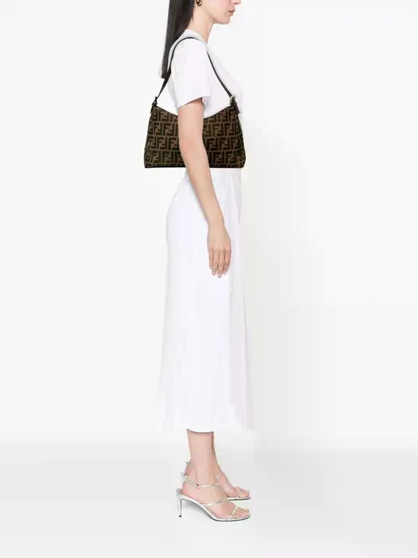Fendi 20th Century Zucca Canvas Shoulder Bag
