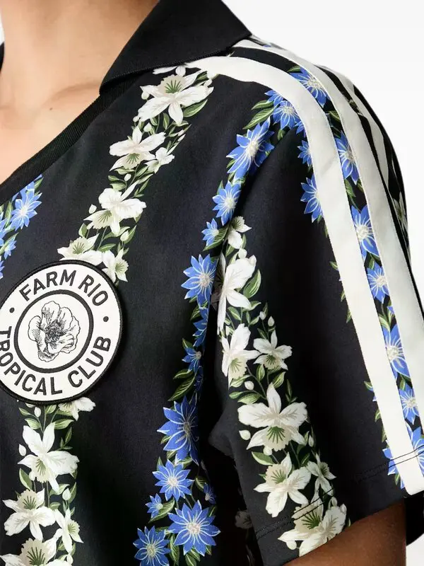 Adidas Mini Floral-print 3-stripes Dress