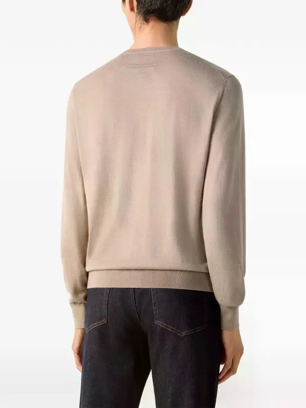 Zegna Cashseta Mélange Crew-neck Sweater