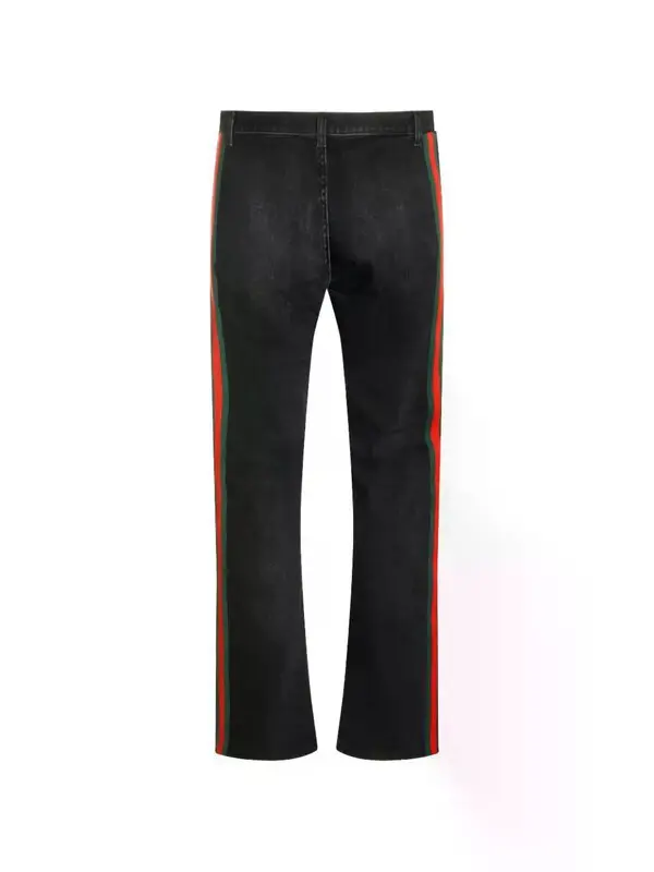 Gucci Web-stripe Straight-leg Jeans