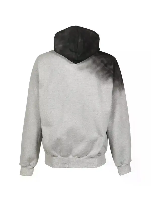DOUBLET Exhaust Stained Drawstring Cotton Hoodie